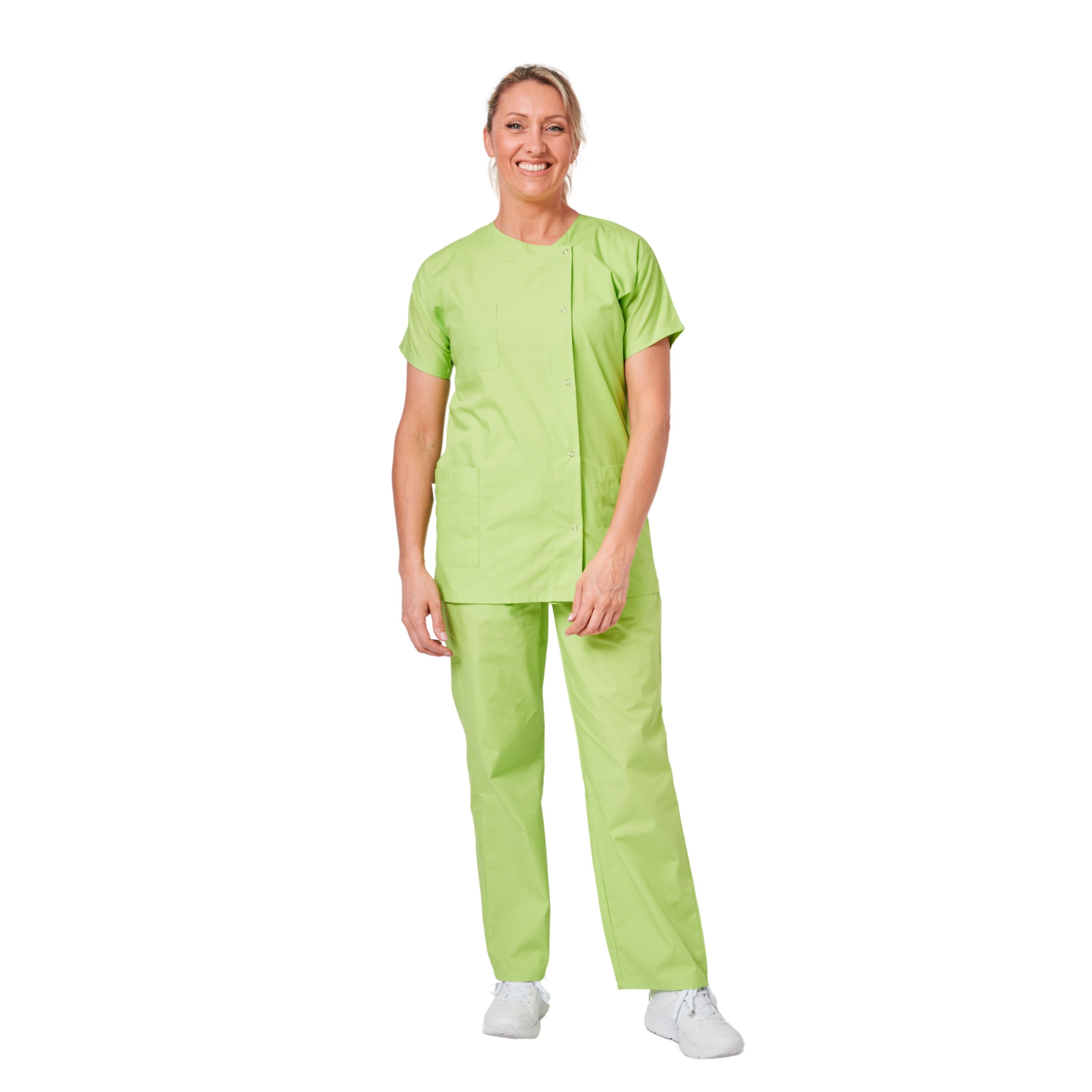 Tenue de travail infirmiere aise soignante Blouse medicale Lime et ...