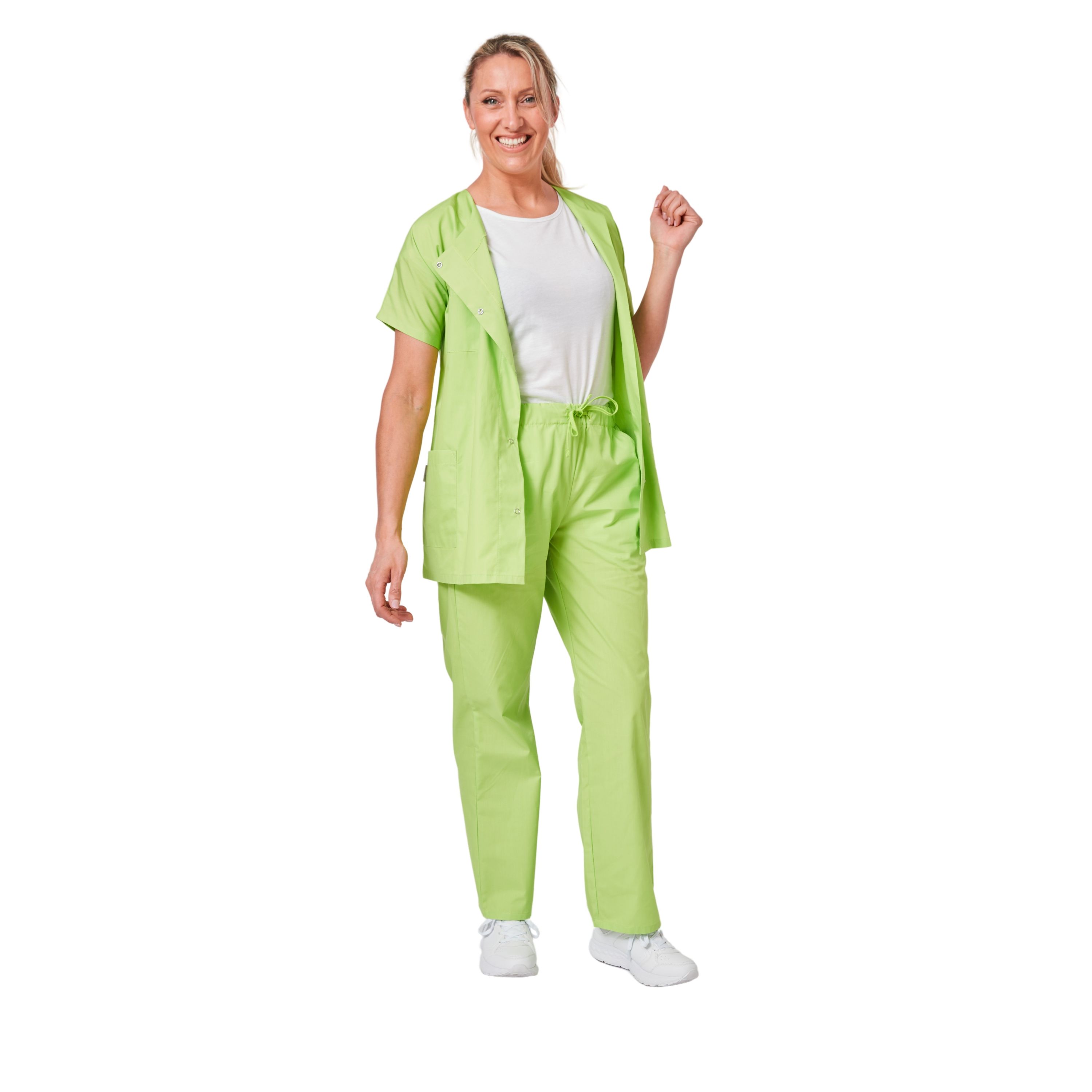 Tenue de travail infirmiere aise soignante Blouse medicale Lime et ...