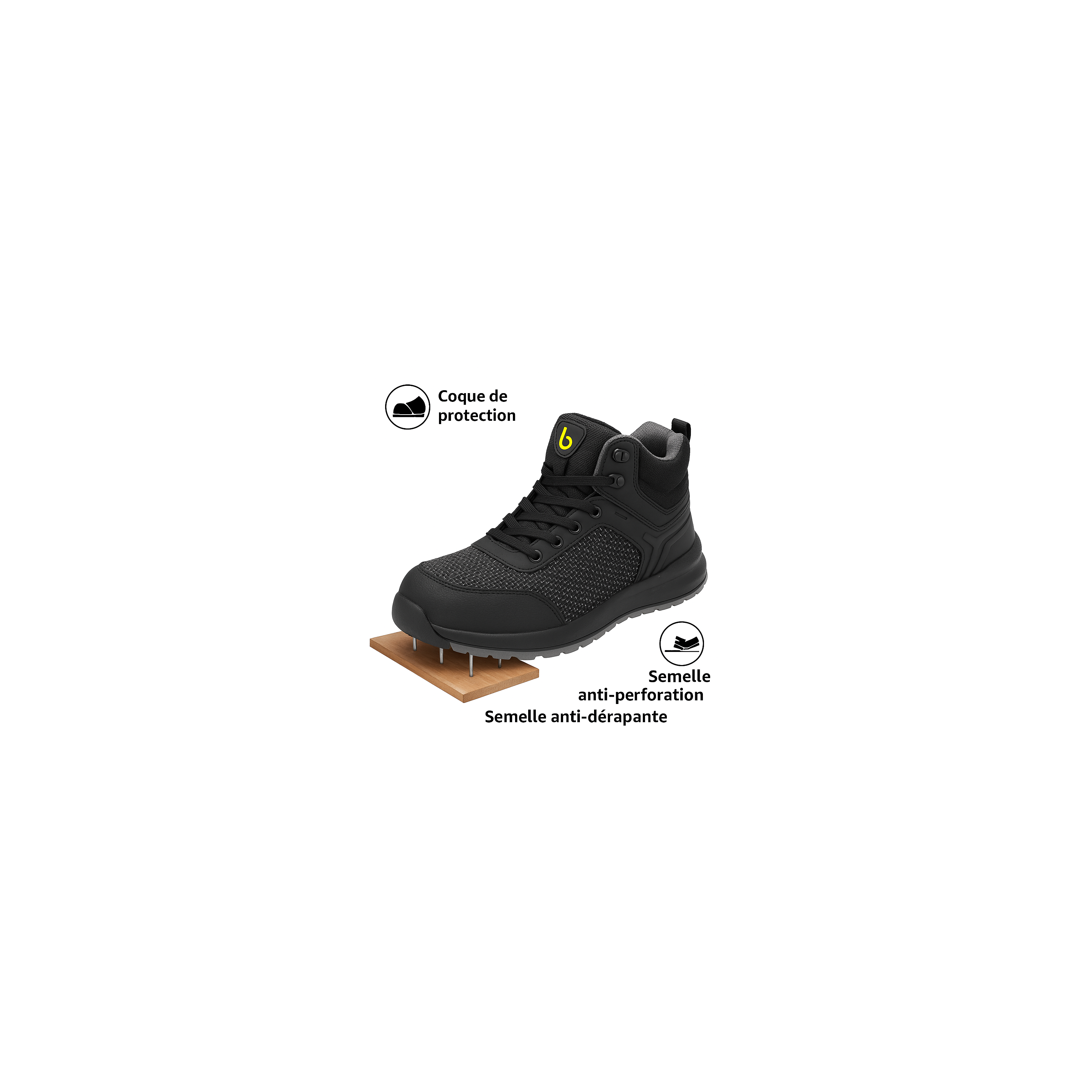 Chaussure de sécurité S3L‑SR FO – Coque, semelle anti‑perforation ...