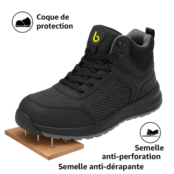 Chaussure de sécurité S3L‑SR FO – Coque, semelle anti‑perforation ...