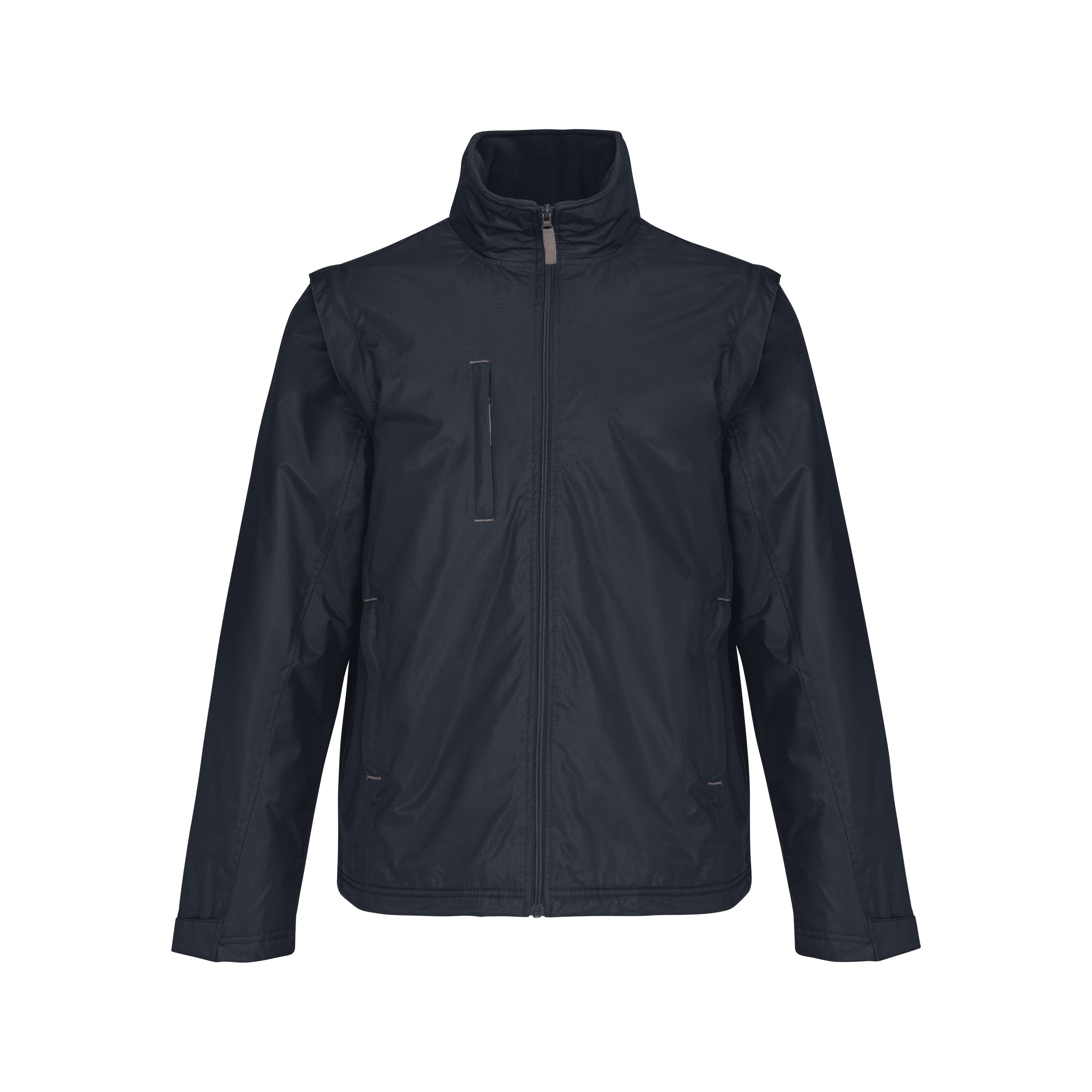 Blouson à manches amovibles K639 Navy/Grey – Personnalisable | Label Blouse