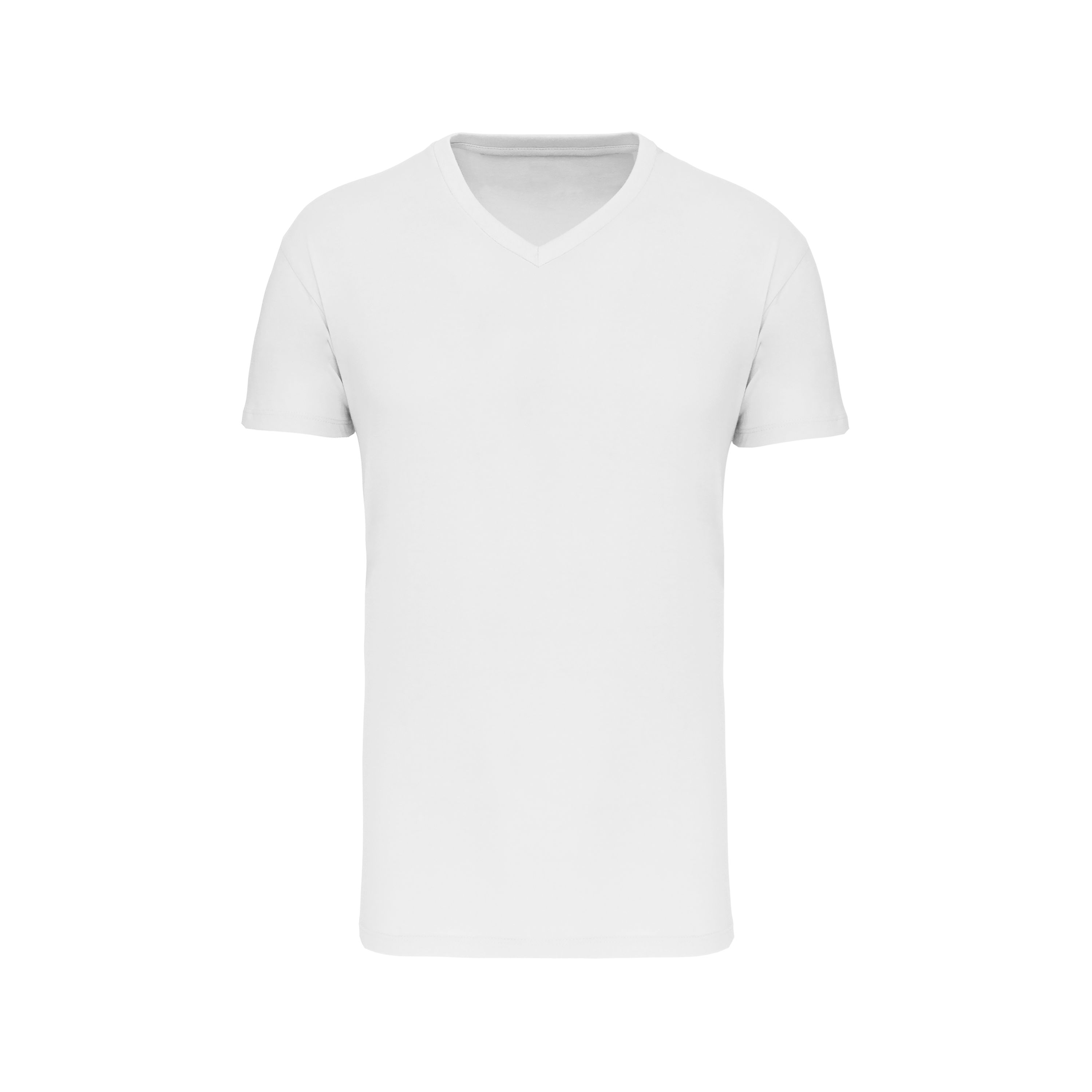 T-shirt Bio150 IC col V homme K3028IC – coloris White – coton en ...